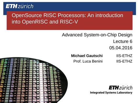 pdf opensource risc processors an introduction into openrisc