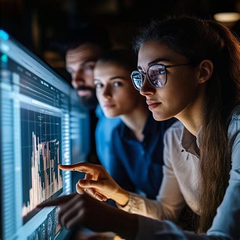 A Team Of Analysts Interpreting Data Mining Results To Make Business