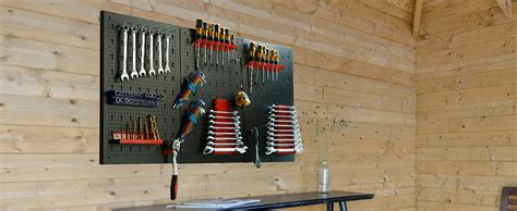 CCLIFE Panneau Porte Outils Mural De 3 Panneaux Avec 25 Supports