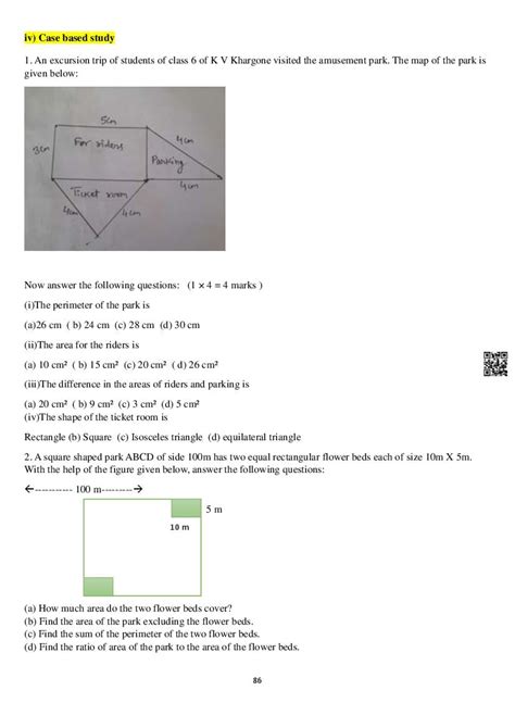 Class 6 Maths Notes For Mensuration Pdf Study Material Aglasem
