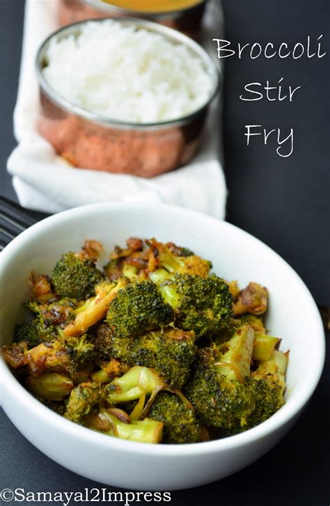 Samayal2impress Broccoli Stir Fry Recipebroccoli Cooked In Indian Style