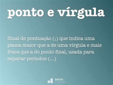Quando Usar Ponto E Virgula Maternidade And Hospital Octaviano Neves