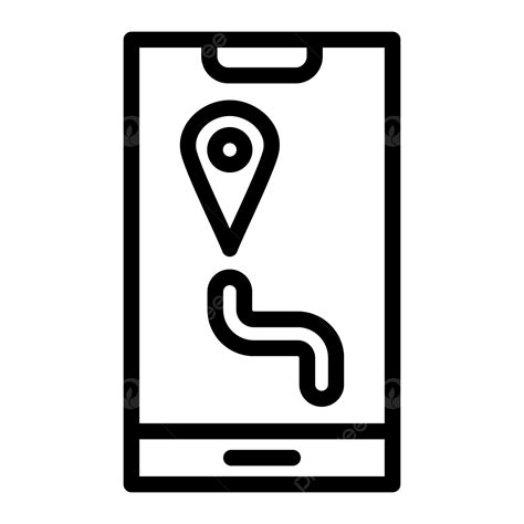 Map Vector Icon Design Illustration Map App App Mobile App Png And