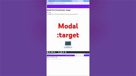 modal html css desarrolloweb html diseñoweb css modaltarget pseudoclases youtube