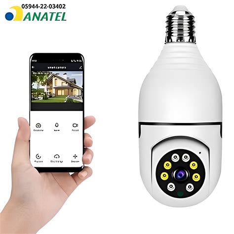 Câmera Ip Lâmpada Smart Wifi Full Hd Visão Noturna Yoosee interna
