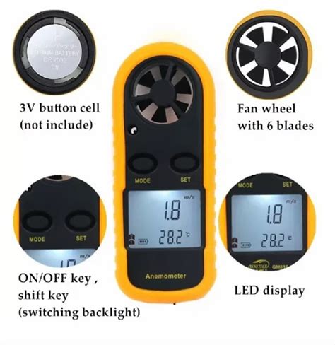 Digital Anemometer Rt 816 2 Deg C Model Name Number Gm816 At Rs 1440 In New Delhi