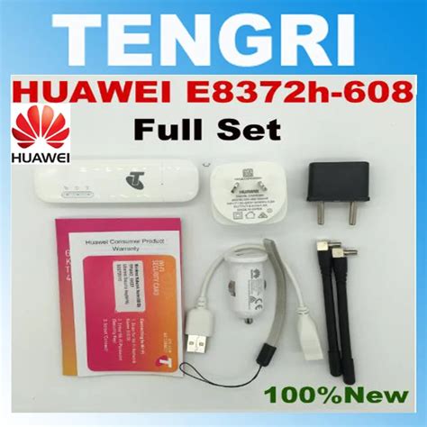 원래 잠금 해제 화웨이 E8372h 608 E8372h 153 150Mbps 4G LTE 와이파이 모뎀 동글 Surfstick ...