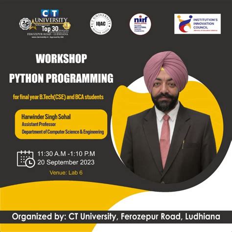 Ct University On Linkedin Ctu Workshop Growth Python Innovation