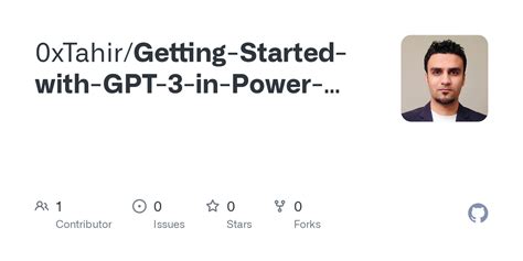 Github 0xtahirgetting Started With Gpt 3 In Power Platform
