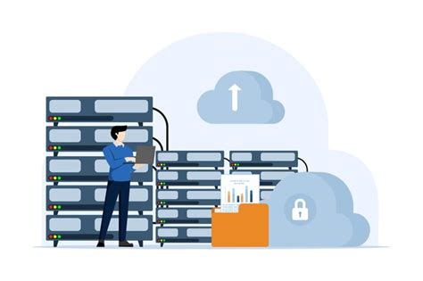 Premium Vector Vector Illustration About Cloud Computing Or Data