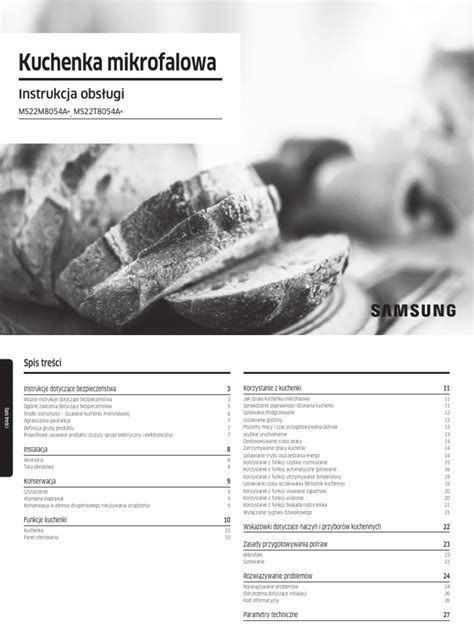 Instrukcja Obslugi SAMSUNG MS22M8054AK | PDF