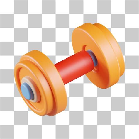 Premium Psd Exercise Dumbbell 3d Icon