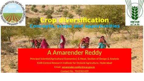 Pdf Crop Diversification Concepts Scope And Opportunities
