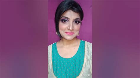Makeup Tutorial For Beginners💄 Purple Eye Makeup Shorts Youtubeshorts
