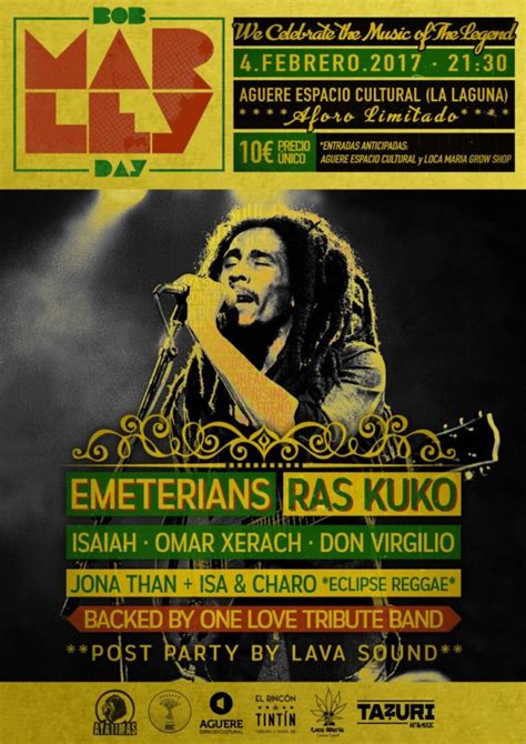El Aguere Cultural Acoge Un Nuevo Homenaje A Bob Marley Muscana