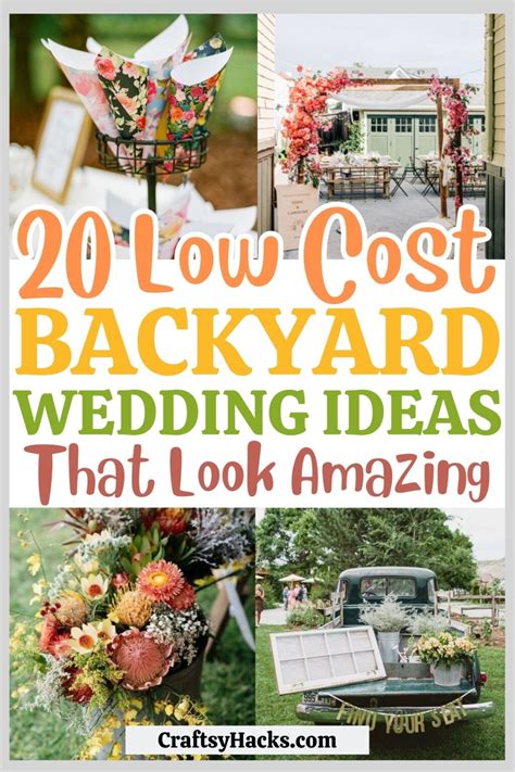 20 Creative Backyard Wedding Ideas On A Budget Craftsy Hacks
