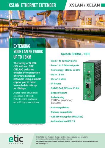 switch shdsl spe etic telecom pdf catalogs technical