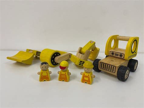 Wooden Toy Road Construction Vehicles By I M Toy Hobbies And Toys Toys