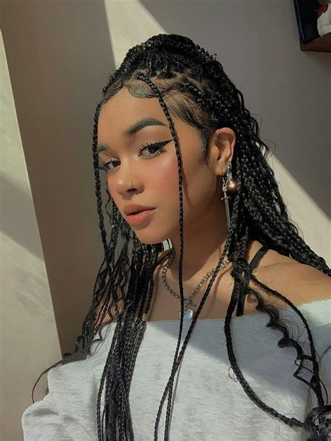 Makeup Looks Beautiful Penteados Com Trança Afro Cabelo Com Trança