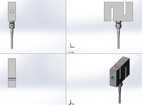 4款S型拉力称重传感器模型573103 STEP 模型图纸下载 懒石网