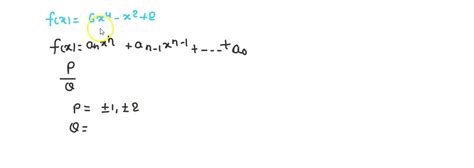 solved list the potential rational zeros of each polynomial function