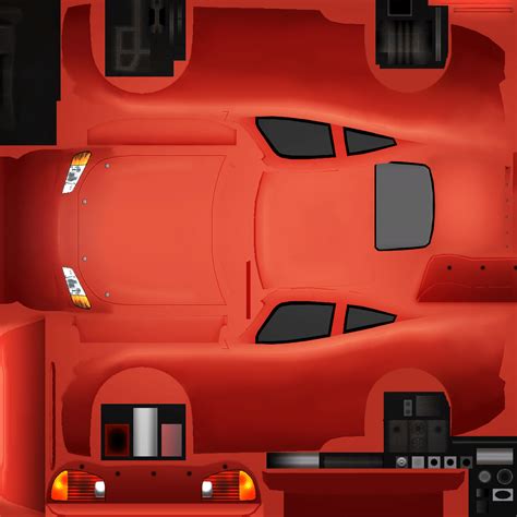 Lightning Mcqueen Textures Template Xbox360 By Kylewithem On Deviantart