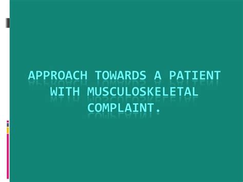 Approach To Arthritis Pptx