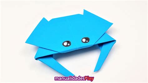 Cómo hacer un CANGREJO de papel FÁCIL Manualidades Play
