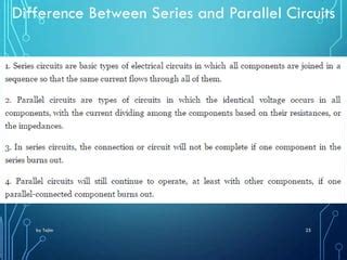 Circuit Lab Series And Parallel Circuit Experiment Taj PPT