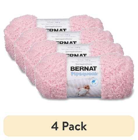 4 Pack Bernat Pipsqueak Yarn 101 Yd