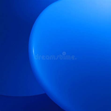 Gradient Blue Abstract Background With A Soft Curve And Smooth Lighting Stock Illustration
