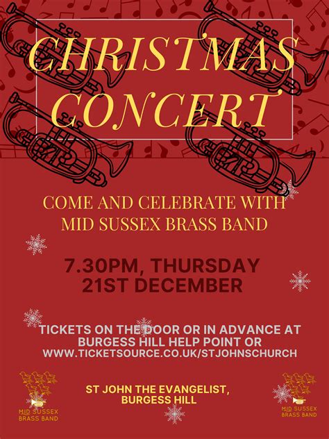 Christmas Mid Sussex Brass Band 2023 Burgess Hill Town Council