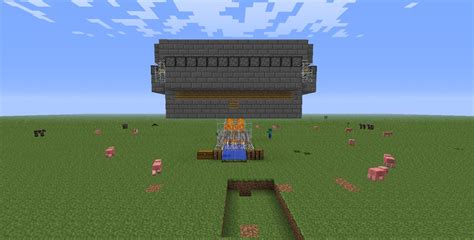 Minecraft 12w08a Automatic Iron Golem Farm Minecraft Map