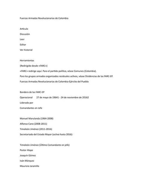 Fuerzas Armadas Revolucionarias De Colombia Andres Udocz