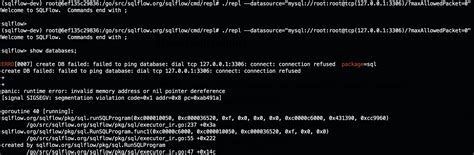 Repl Shows An Unpleasant Error Message If Its Connection Is Refused · Issue 1338 · Sql Machine