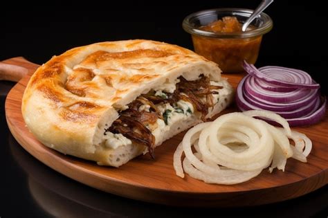 Torta De Res Plato Típico Mexicano De Jalisco Con Chiles De Pan Salado