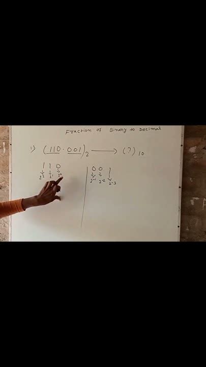 How To Convert Binary To Decimal Shorts Ytshorts Binary Number Decimal Computer Science