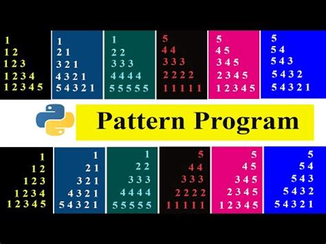 Number Pattern Part 1 Python Pattern Programs Empower Youth