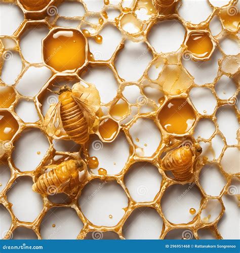 Beehive Honeycomb Banner Vector Illustration Bee Honey Shapes Texture