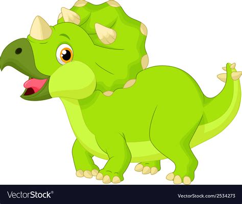 Triceratops Dinosaur Cartoon