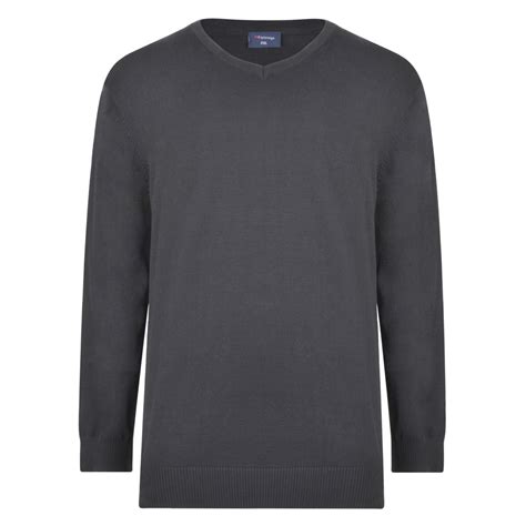 Espionage Mens Big Size Pure Cotton V Neck Jumper Kw031 Xxl 8xl 9