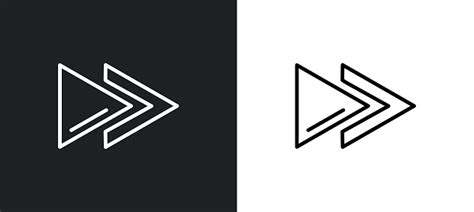 다음 흰색과 검은색 윤곽선 아이콘입니다 웹 모바일 앱 및 Ui용 Arrows 컬렉션의 다음 플랫 벡터 아이콘입니다 날씬한에 대한 스톡 벡터 아트 및 기타 이미지 Istock