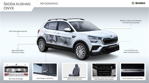 Skoda Kushaq ONYX Edition Launched At Rs 12 39 Lakhs GaadiKey