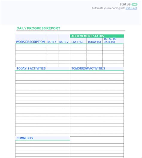 Free Wip Report Template Word Tacitproject