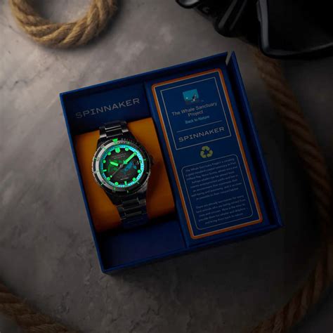 Spinnaker Hass Automatic Whale Sanctuary Project Le Black Dial Sp 5128 44