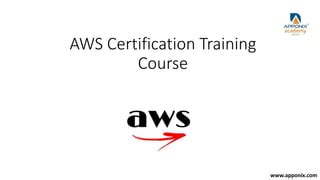 Aws Certification Training Course Ppt PPTX