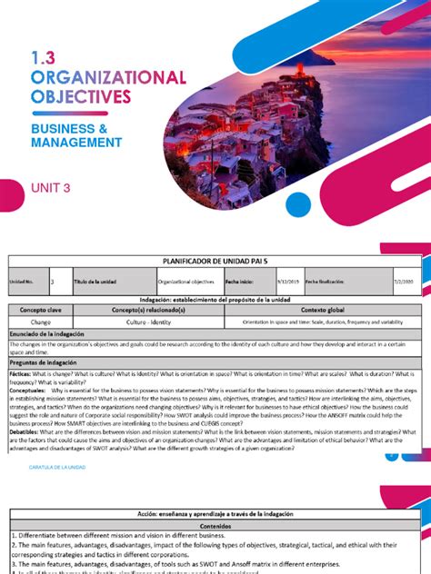 3 Organizational Objectives Part 1 Pdf