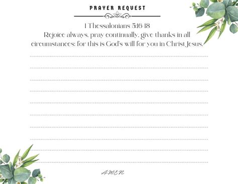 Printable Prayer Request Cards Bible Study Small Group Supplies Etsy