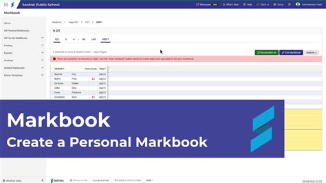 Markbook How To Create A Personal Markbook Youtube