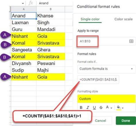 How To Highlight Duplicates In Google Sheets